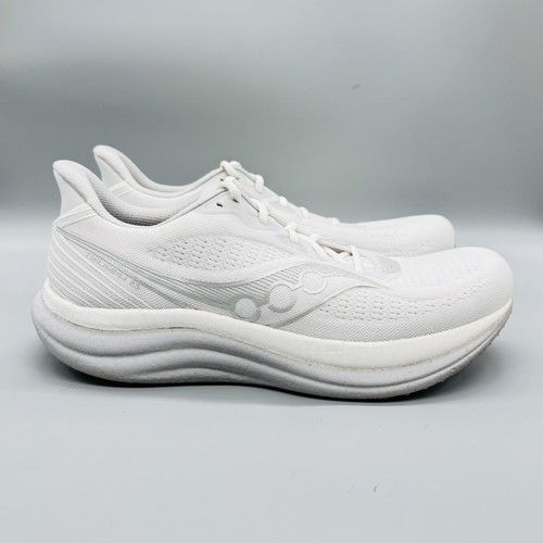 Saucony Shoes Mens 11 White Mesh Low Top Road Running Athletic Sneakers ...