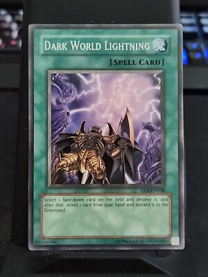 Dark World Lightning - Yugioh Spell Card - Vintage | eBay