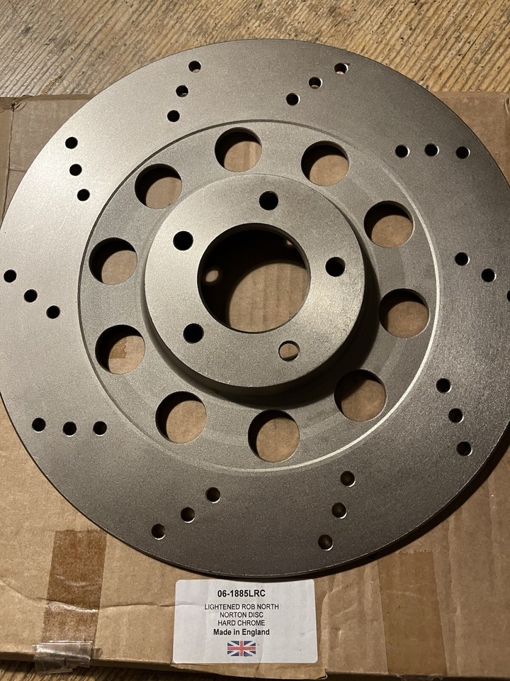 06-1885LRC Rob North Brake Disc hard chrome Norton Commando *UK MADE ...