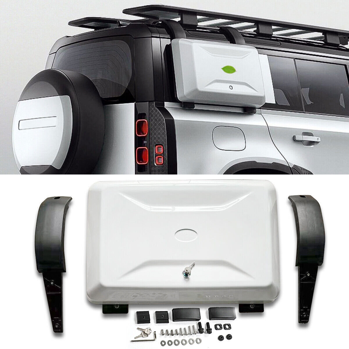 White Exterior Side Mounted Gear Box Carrier For Defender 130 110 90 ...