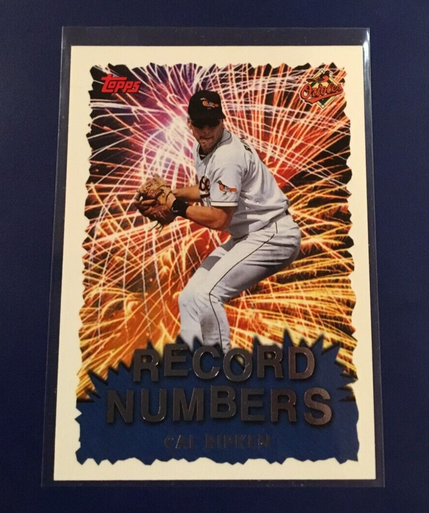 1999 Topps # RN9 CAL RIPKEN JR Record Numbers Baltimore Orioles INSERT ...