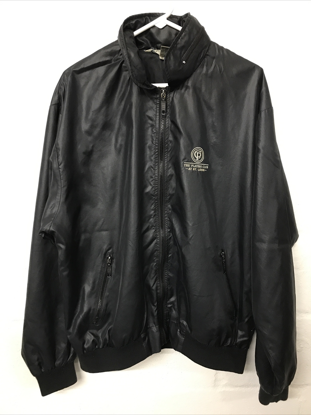 The Players Club Jacket - Izod Club Black Nylon Zip U… - Gem