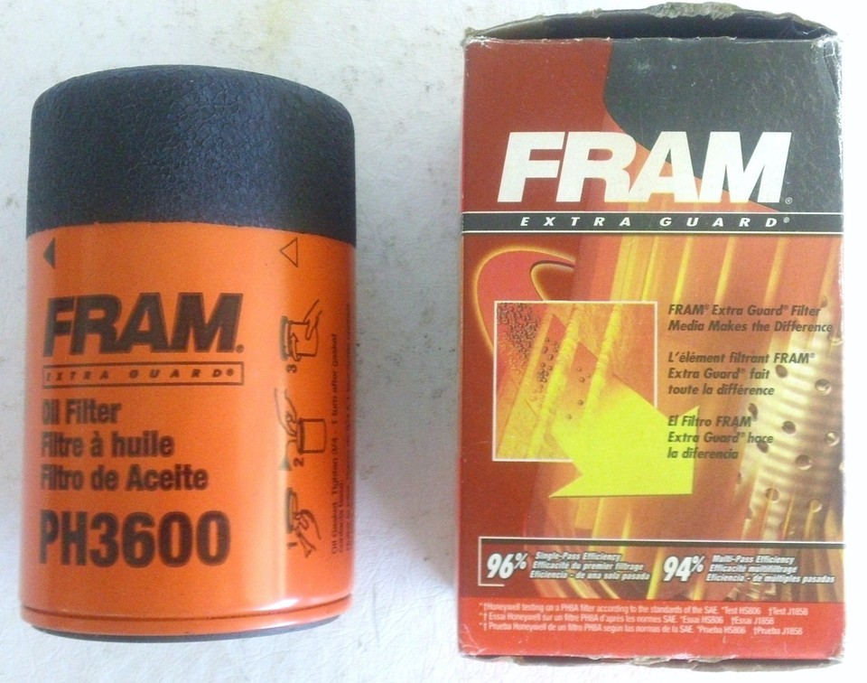 FRAM Extra Guard PH3600 Auto Oil Filter, Sure Grip, New Old Stock in ...