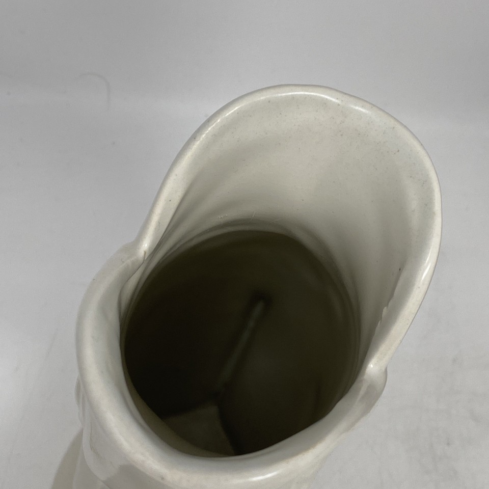 VTG Dartmouth Devon England White Gurgling Glug Fish Pitcher Vase EUC 9 ...