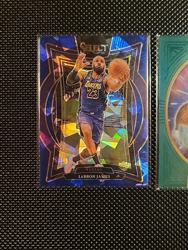 2024-25 Select Lebron James Blue Ice / Neon Icons Green Prizm 2 Card ...