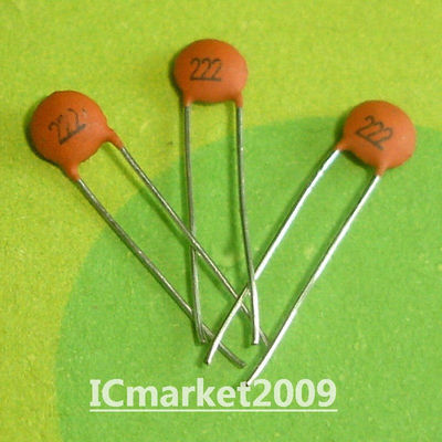 1000 PCS CERAMIC CAPACITOR 222/50V 2200pF 222pF 2.2nF | eBay