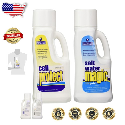 5.1 lbs Salt Water Magic Kit for Easy Pool Maintenance - Prevents Scale ...