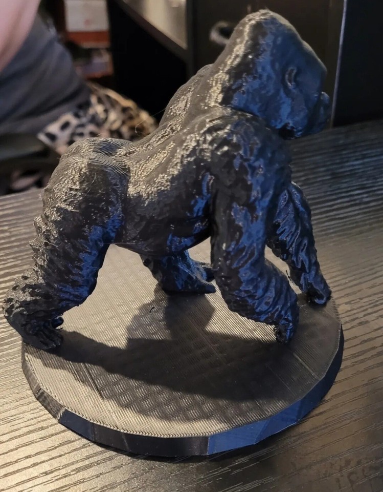 Harambe Gorilla Ape Statue 3D Print Model Replica Toy Zoo Jungle Color ...