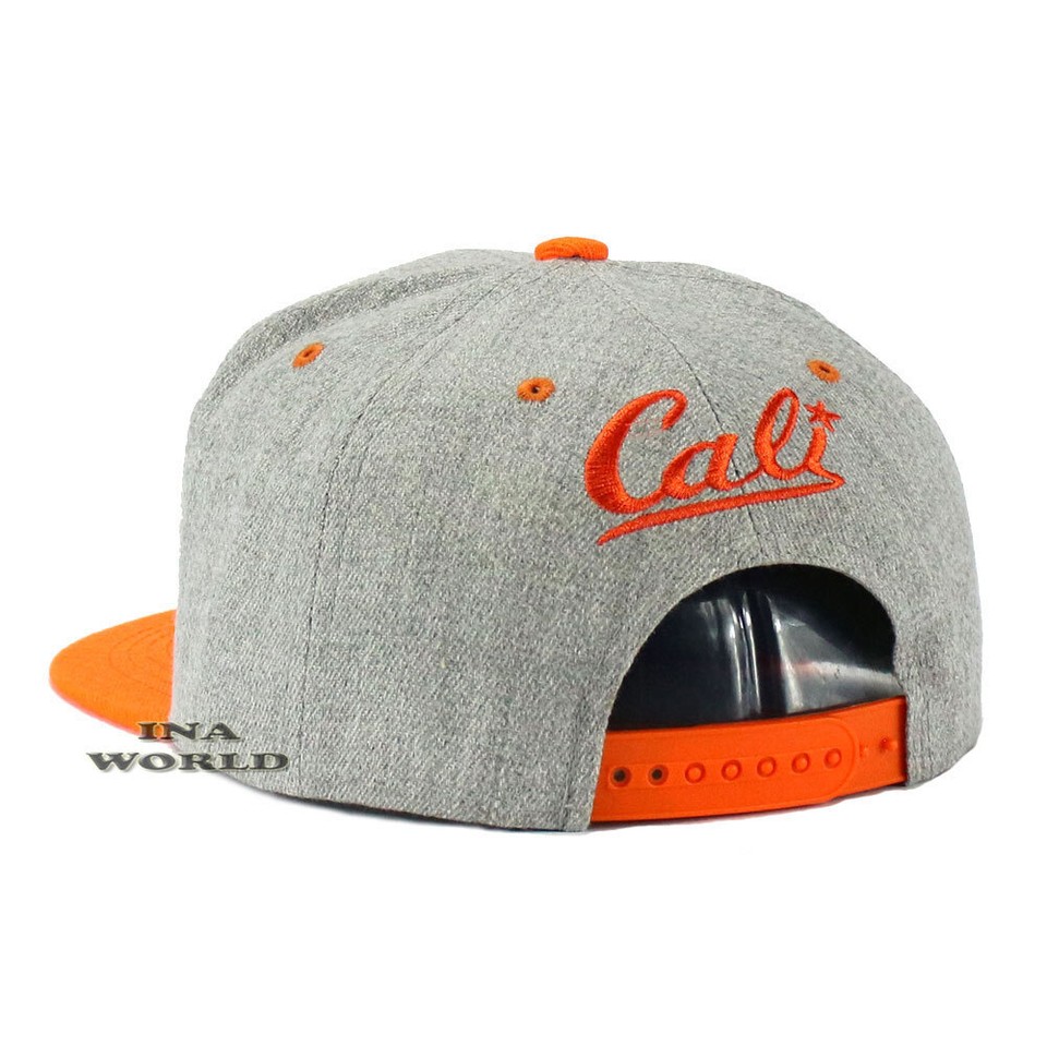 California Republic Hat Cap CALI Classic Bear Snapback Flat Bill ...