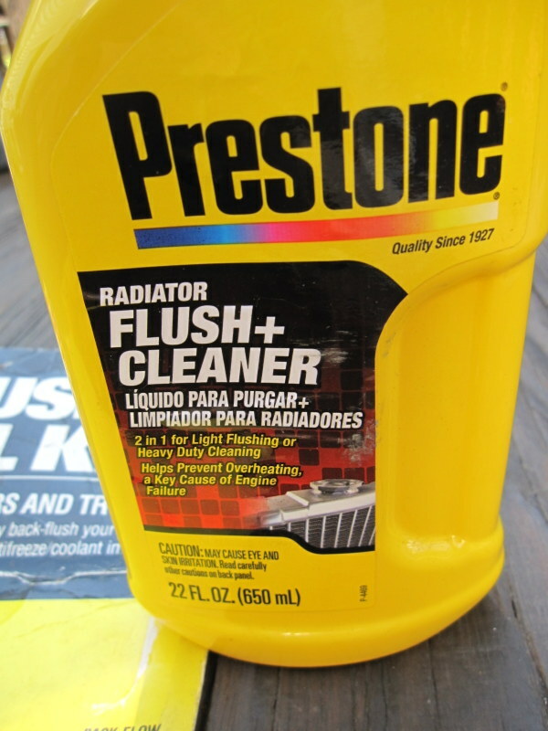 Lot sale Prestone Flush 'n Fill Radiator Flush & Clean + Cleaning Kit ...