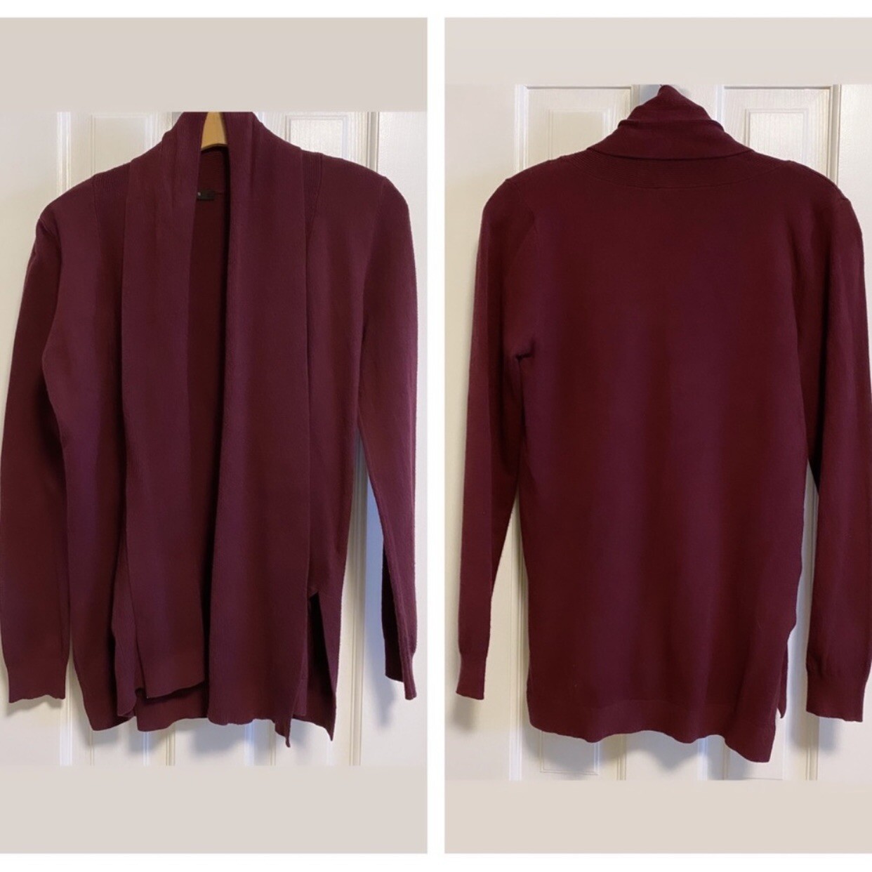 CYRUS | Maroon Open Front Cardigan Medium | eBay