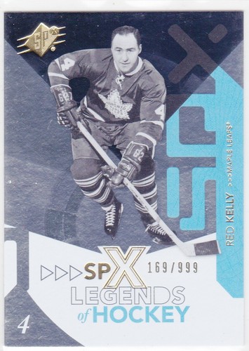 2010/11 SPX..RED KELLY..LEGENDS OF HOCKEY../999..CARD # 115..MAPLE ...