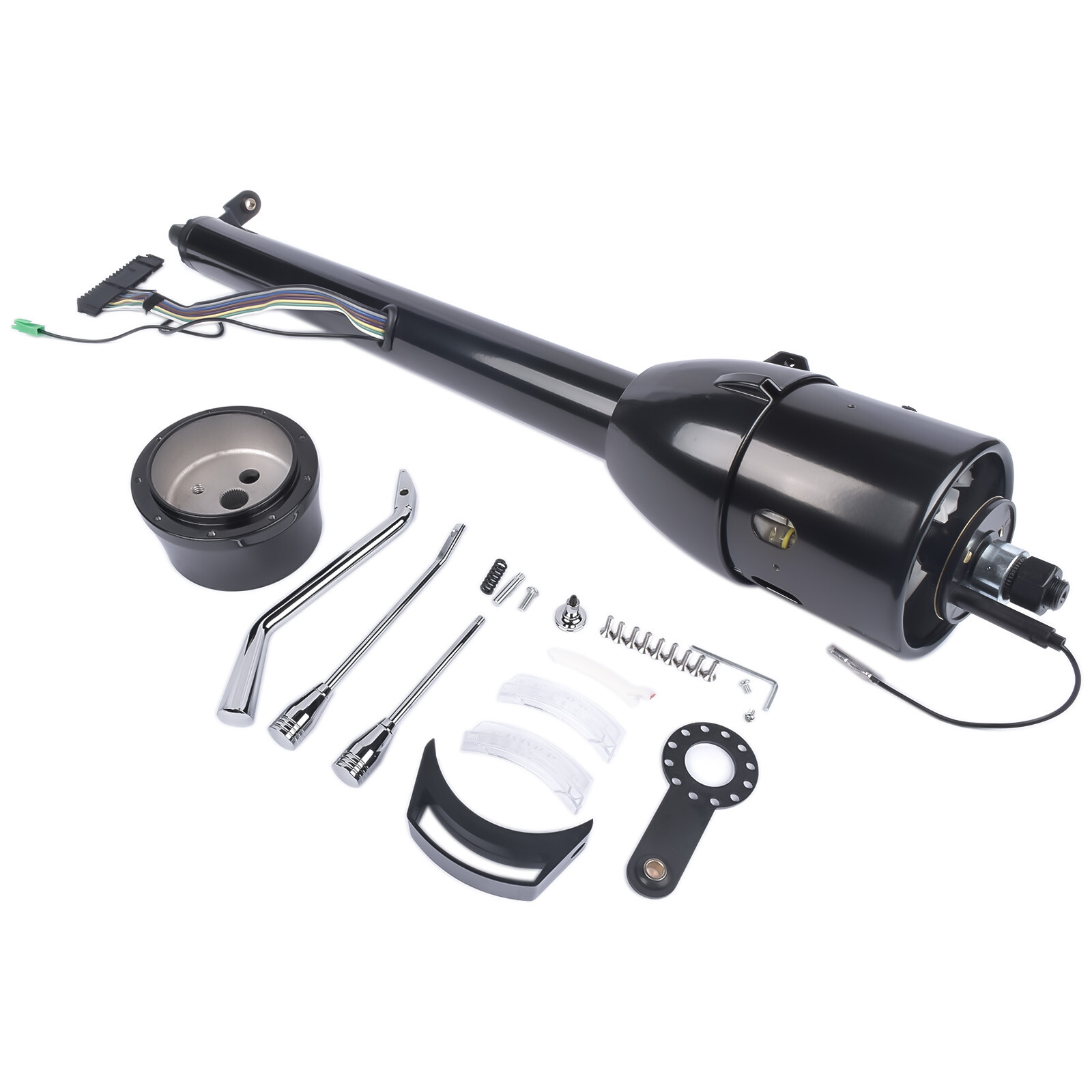 Street Hot Rod 30" Black Steering Column Tilt Auto Floor Shift w ...