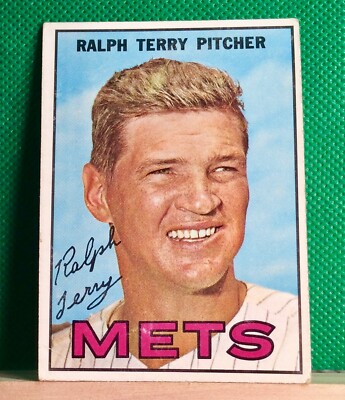 1967 Topps Baseball Card #59 Ralph Terry Pitcher New York Mets | eBay