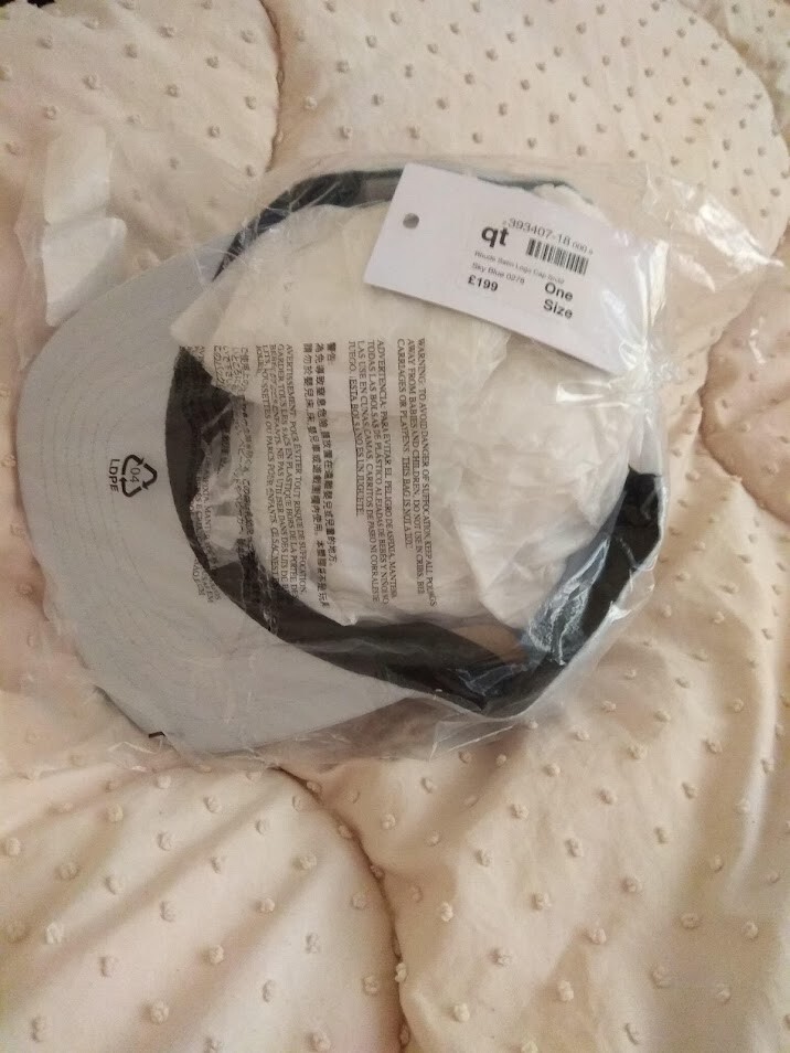 Rhude Satin Embroidered Logo Baseball Cap Sky Blue RRP £199 | eBay UK