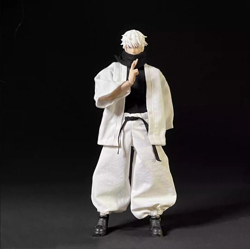 Jujutsu Kaisen Gojo Satoru 1/12 Cloth Gown Kimono for 6" Romankey ...