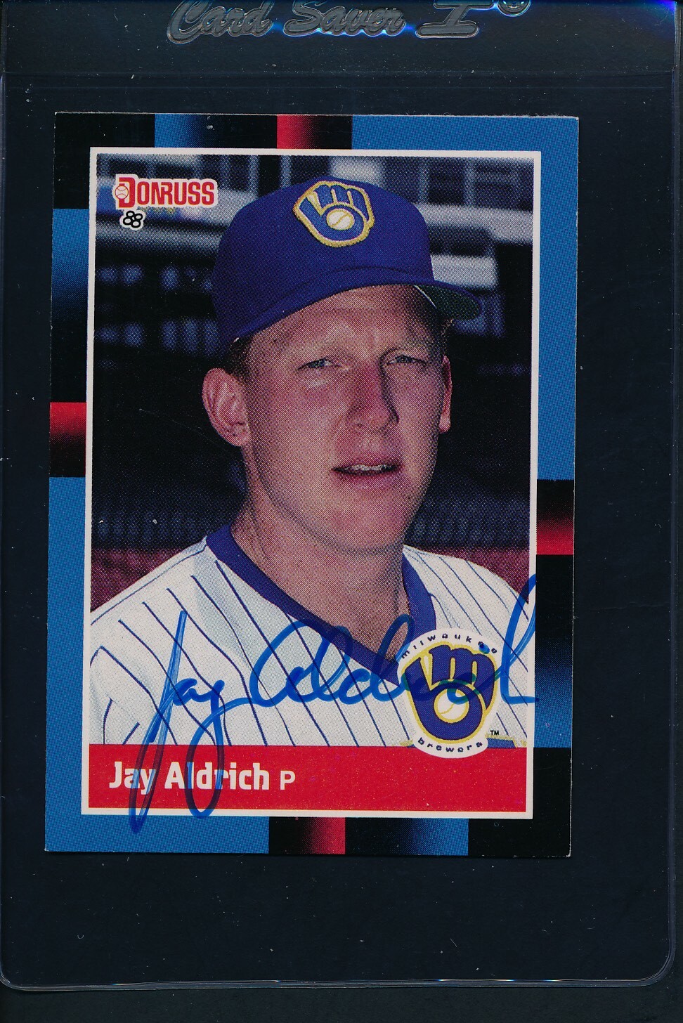 1988 Donruss #460 Jay Aldrich Brewers Signed Auto *24475 | eBay