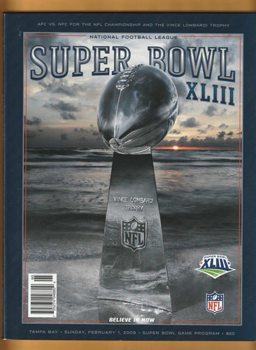 Super Bowl XLIII Pittsburgh Steelers Arizona Cardinals 2009 B5 | eBay
