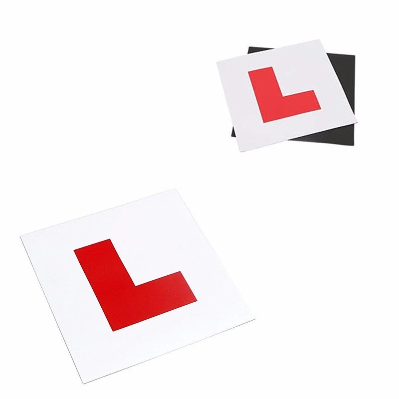 Learner L Plates Magnetic 2 Pack Red Car Driving Plates 18 x 18cm | eBay UK