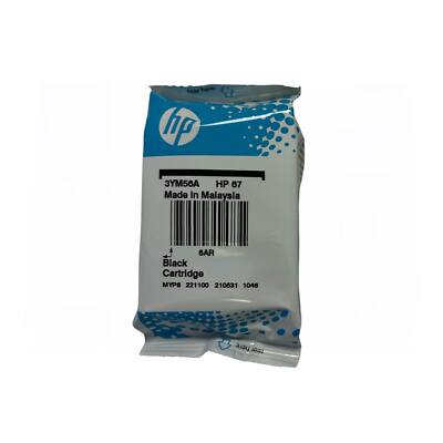 Genuine HP 67 Ink Cartridge Black for HP 2752 4152 6052 6455 printer ...