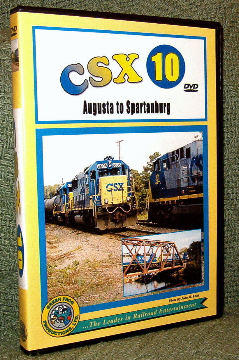 20049 TRAIN VIDEO DVD "CSX VOL. 10 AUGUSTA TO SPARTANBURG" | eBay
