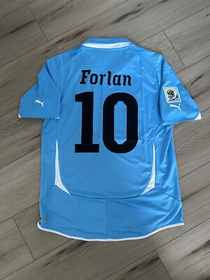 Uruguay Forlan Retro Soccer Jersey Size XL | eBay