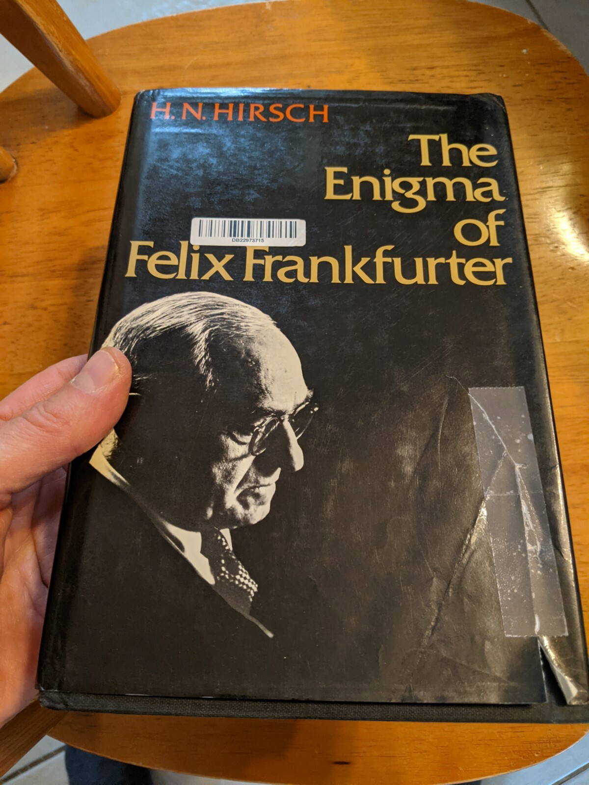 The Enigma of Felix Frankfurter Hardcover H. N. Hirsch HCDJ 1st Edition ...