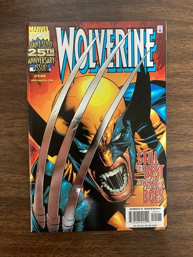 Wolverine #145 1999 Marvel 1st Print Silver Foil Variant 9.0 HIGH GRADE ...