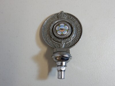 Vintage RAC Associate Royal Automobile Club North Yorkshire Car Badge ...