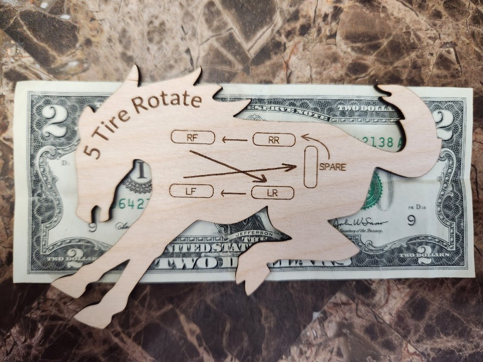 Bronco 5 Tire Rotate Guide Tool Chart Directions | eBay