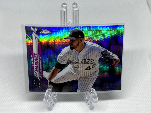 2020 Topps Chrome Baseball German Marquez #44 Prism Refractor Parallel ...