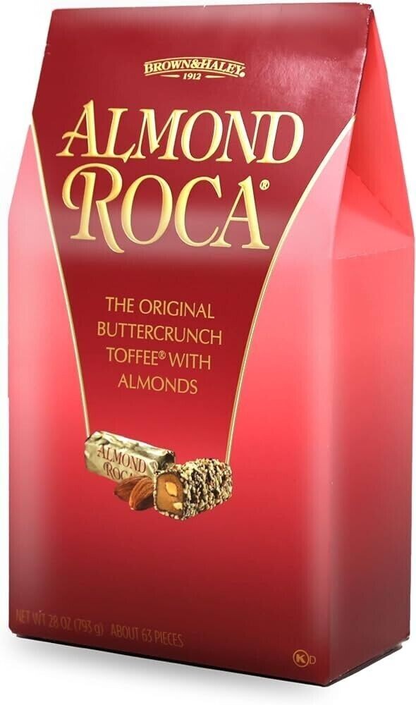 Brown & Halley Almond Roca Buttercrunch Toffee w/ Almonds 28 Oz | eBay