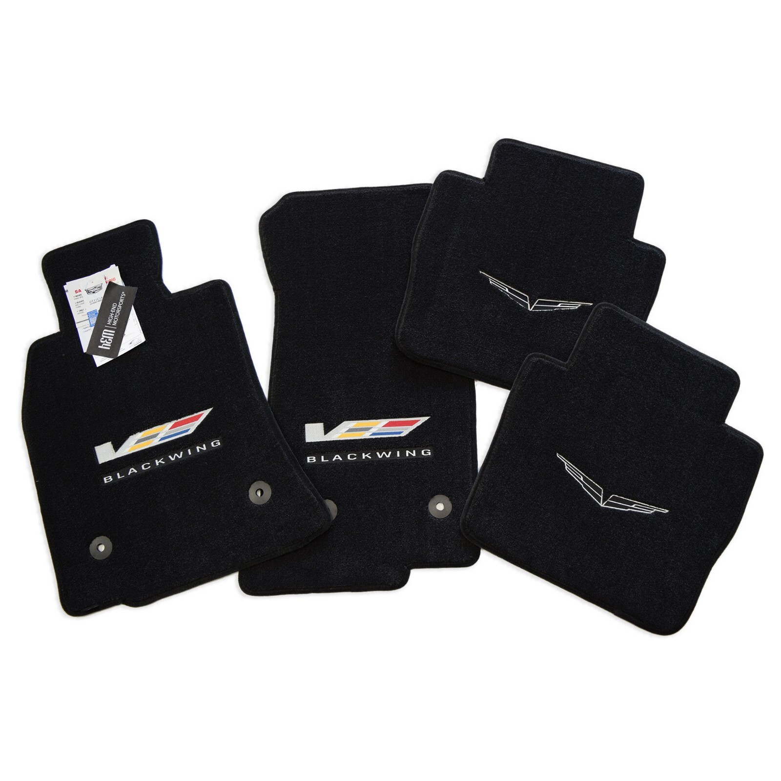 2020-2025 Cadillac CT5-V Blackwing Jet Front Floor Mats Premium 32oz ...