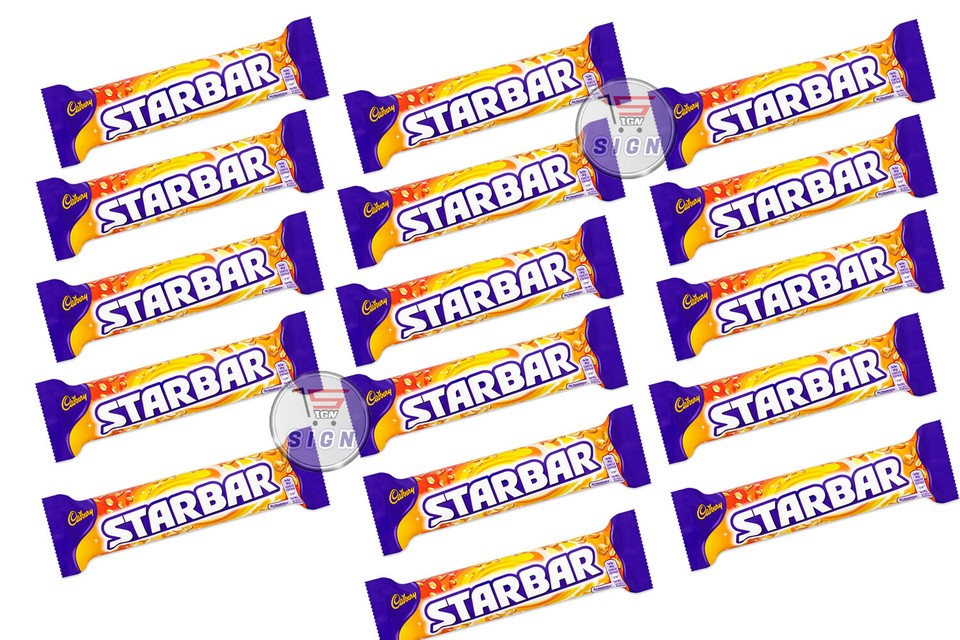 Cadbury Star Bar Chocolate Bars 49g StarBar Peanut & Caramel Limited ...
