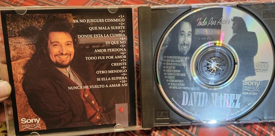 DAVID MAREZ Todo Por Amor CD Estate Item As Is Condition Good Condition ...