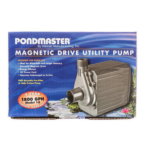 Pond-Mag Magnetic Drive Utility Pond Pump Model 18 (1800 GPH) By ...