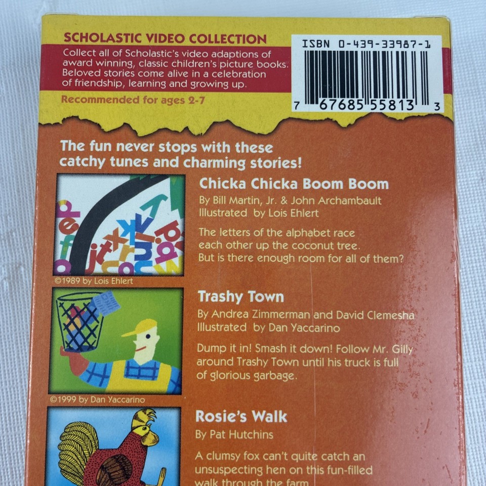 Chicka Chicka Boom Boom Scholastic Video Collection VHS 2002 Weston ...