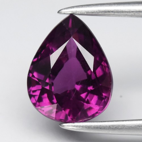 💎 1.41ct VS Pear Natural Vivid Magenta Violet Rhodolite Garnet ...