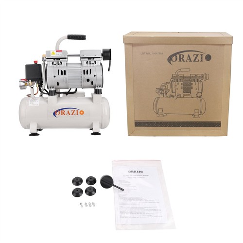 ORAZIOⓇ Silent Type Oil Free Air Compressor 65DB 600W 9L | eBay UK