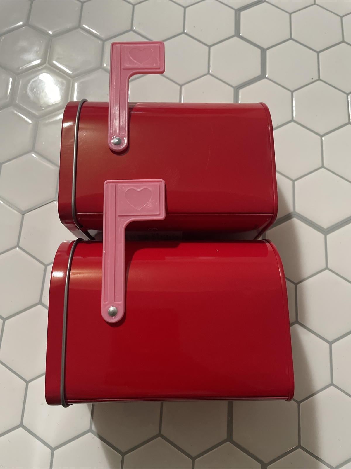 2 Target Bullseye Playground Mini Mailboxes Valentines Day Red Blank | eBay