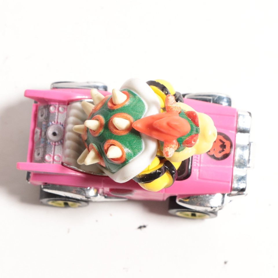 Hot Wheels Super Mario Mario Kart Bowser Badwagon Pink 1/64 Scale | eBay