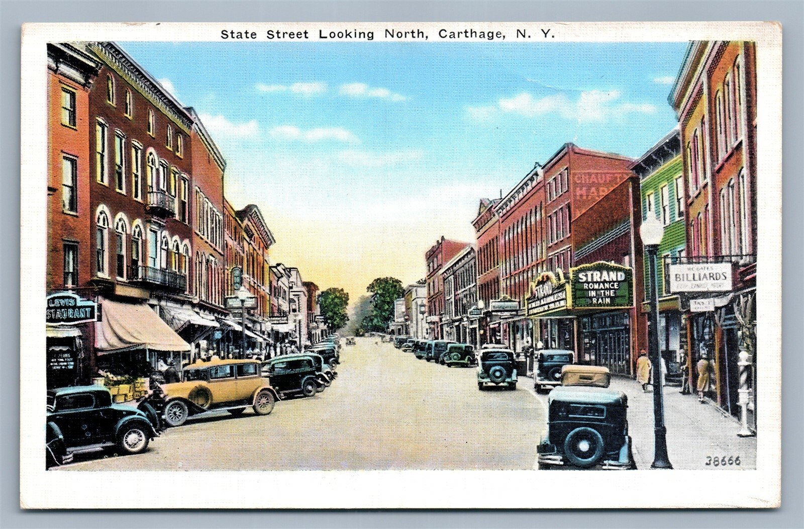 CARTHAGE NY STATE STREET LOOKING NORTH ANTIQUE POSTCARD | eBay