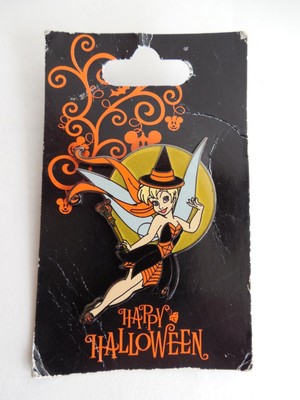 2010 Halloween Witch Costume Tinker Bell Flying Moon Pin 78578 Disney ...