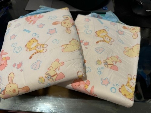 *2 pack* REARZ LIL SQUIRTS SPLASH ADULT DIAPERS MEDIUM ABDL | eBay