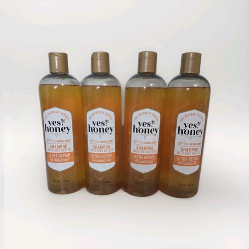 4X Yes Honey Shampoo W/ Shea Butter Ultra Repair Damaged Hair 16oz ...