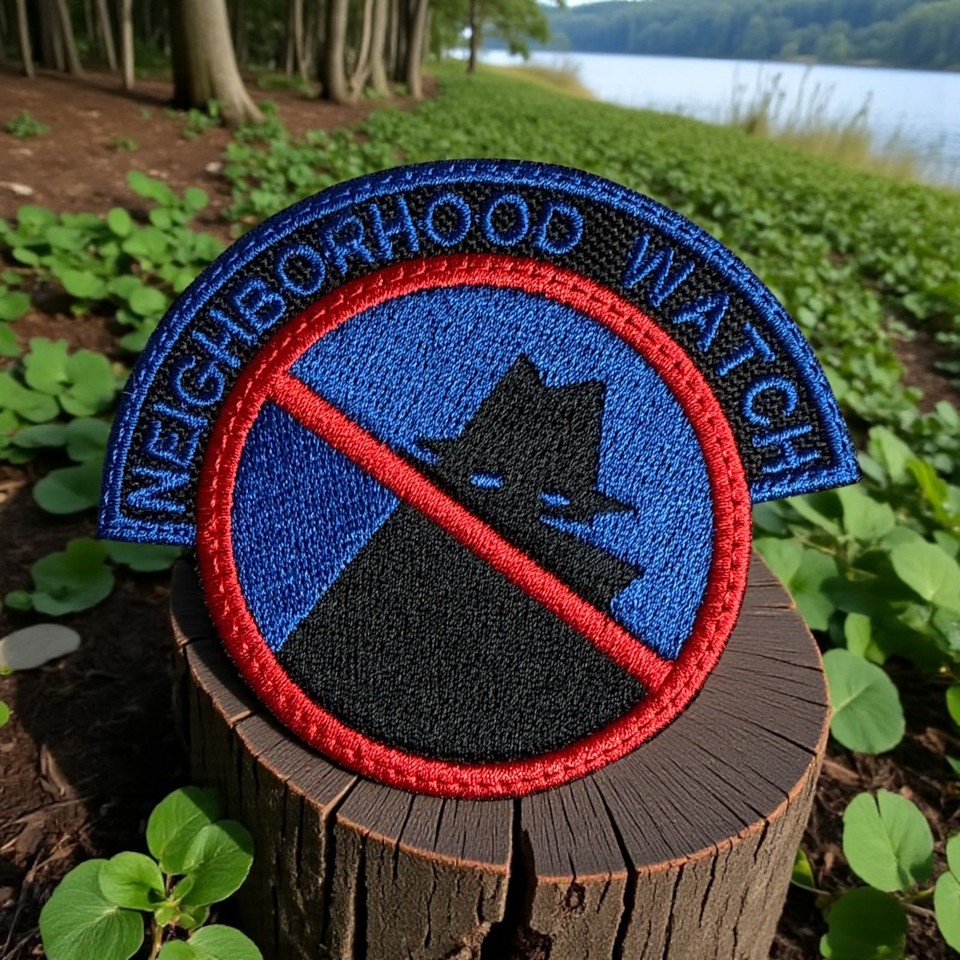 Neighborhood Watch Embroidery Patch 2.95" X 3.48" | eBay