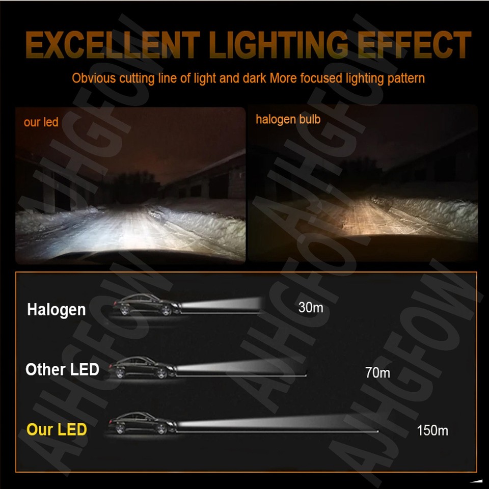 10000K LED Headlights Bulb Hig/Low Lights For Honda Civic Sedan 4-Door ...