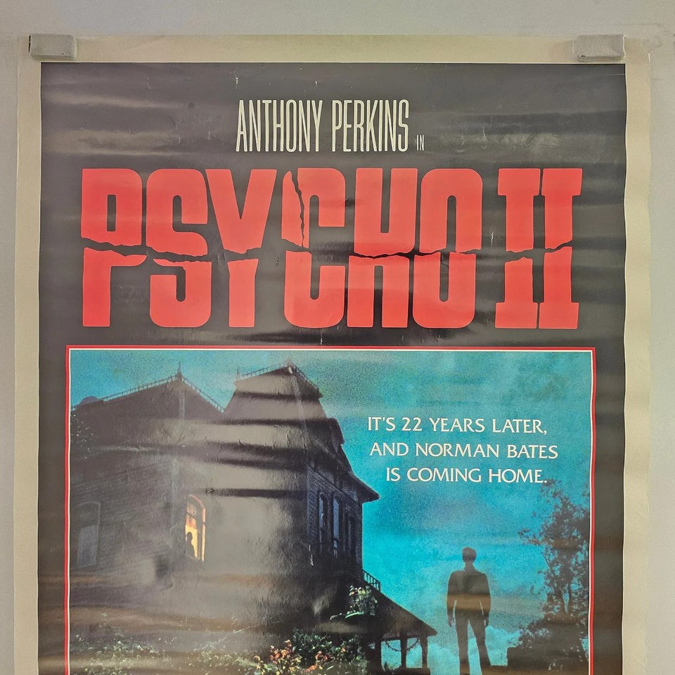 Psycho II Movie Poster vintage horror film Alfred Hitchcock ORIGINAL x1 | eBay