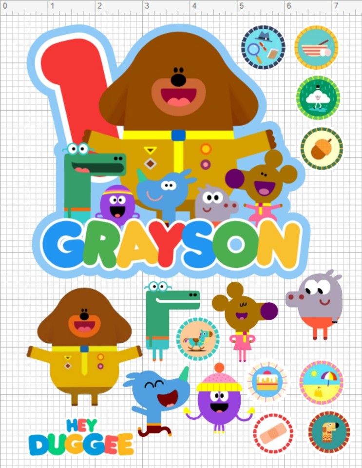 Card Hey Duggee Printed Cake Toppers | eBay UK