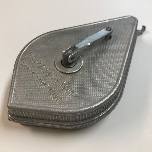 Vtg Strait-Line Chalk Line Reel Plumb Bob Marking Tool USA Irwin Auger ...